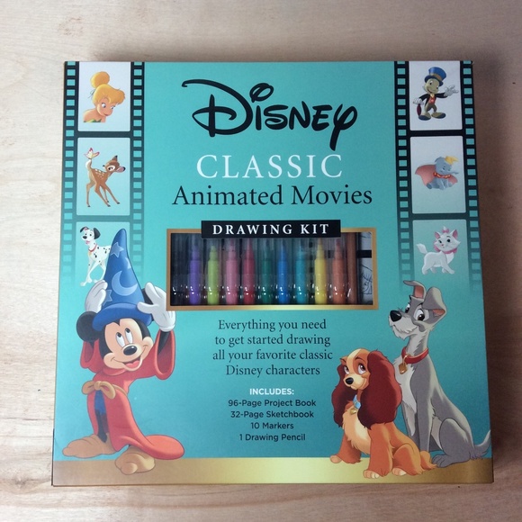 Disney | Office | Disney Classic Animated Movies Drawing Kit Open Box ...